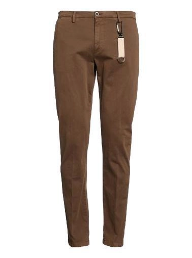 MANUEL RITZ Pants Size Cotton, Elastane - Brown
