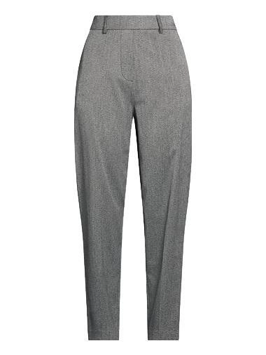 CARLA G. Tapered Flannel Pants - Grey
