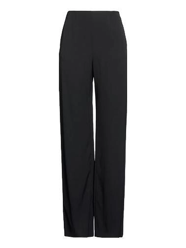 Agnona Wide-leg Viscose And Wool Crepe Pants - Black