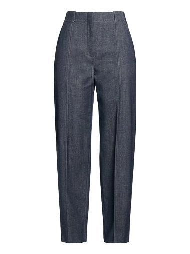 Agnona Cotton Wool Polyamide Elastane Tapered Flannel Pants - Blue
