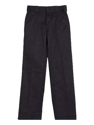 Dickies Twill Straight-leg Cropped Pants - Black