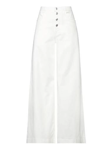 DEPARTMENT 5 Cotton Gabardine Wide-leg Pants - Ivory