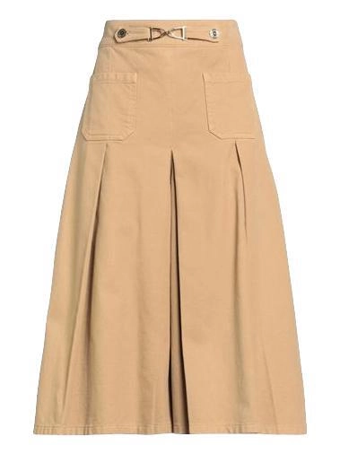 Elisabetta Franchi High-waisted Denim Shorts With Patch Pockets - Beige