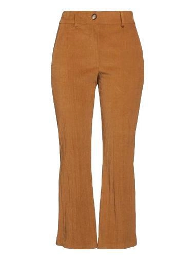 Momoni Cotton Modal Elastane Bootcut Pants - Beige