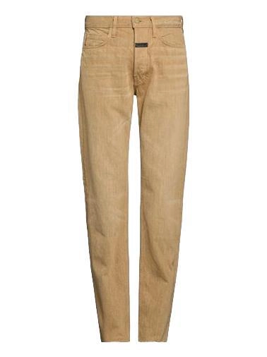 Fear Of God Dark Cotton Straight-leg Jeans - Beige