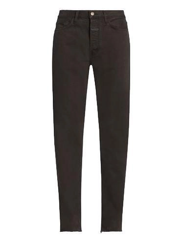 Fear Of God Dark Cotton Straight-leg Jeans - Brown