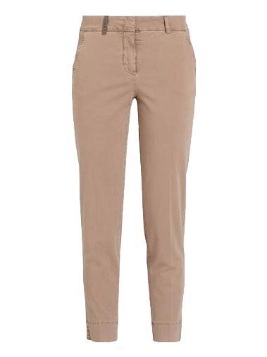 Peserico Tapered Gabardine Pants - Beige
