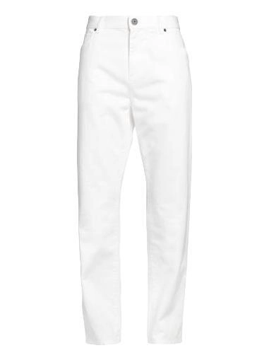 Balmain Cotton Denim Jeans - White