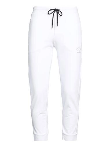 Paul & Shark Cotton, Polyester, Elastane Sweatpants - White