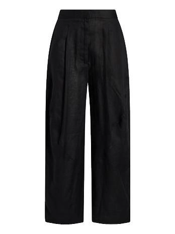 LARDINI Linen Pants - Black