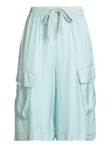Pinko Cargo Shorts With Drawstring Waist - Sky Blue
