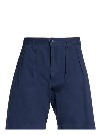 SERVICE WORKS Midnight Organic Cotton High-waisted Shorts - Blue