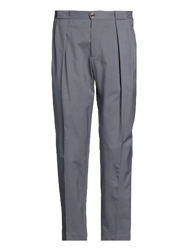 BRIGLIA 1949 Virgin Wool Blend Tapered Cropped Pants - Charcoal