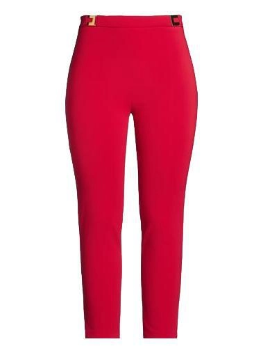 Elisabetta Franchi Tapered Crepe Pants - Red