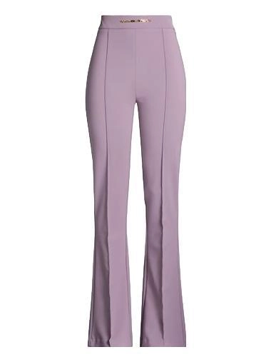 Elisabetta Franchi High-waisted Flared Crepe Pants - Purple