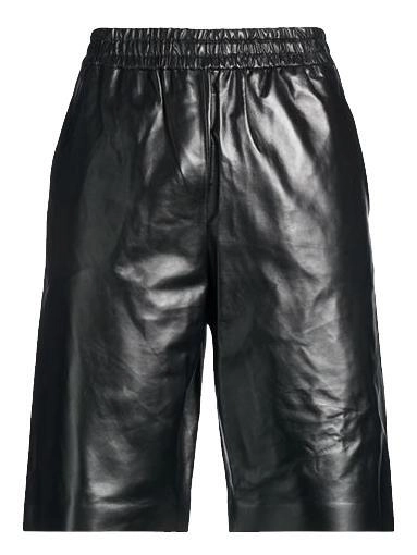 TOD'S Lambskin Bermuda Shorts - Black