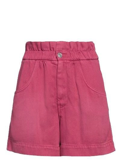 MARANT ETOILE High Waisted Denim Shorts - Purple