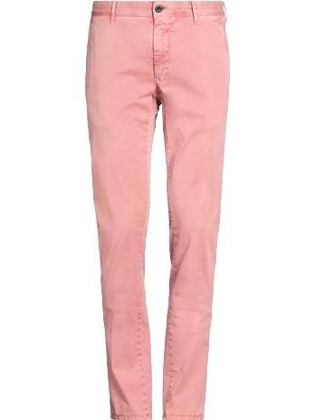 Incotex Antique Rose Cotton Elastane Chino Pants - Pink