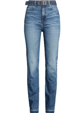 GANNI Straight-leg Organic Cotton Blend Jeans - Blue