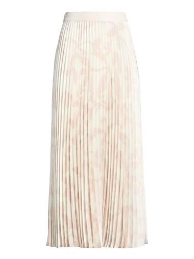Agnona Pleated Maxi Skirt - Beige