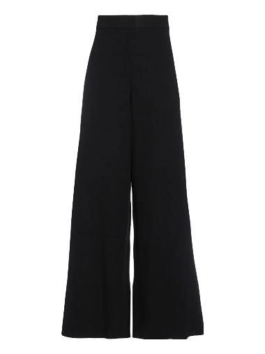 BALLANTYNE Wool Wide-leg Knit Pants - Black