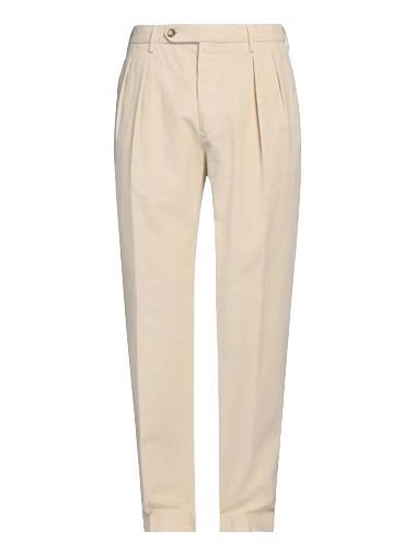 Incotex Cotton-elastane Corduroy Trousers - Cream
