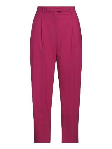 JUCCA High Waisted Tapered Crepe Pants - Magenta