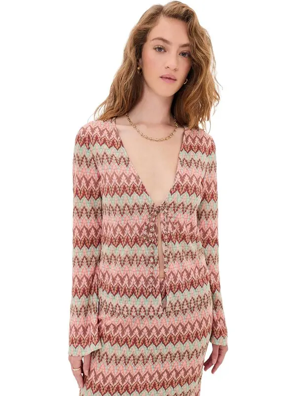 Hill House Home The Delia Top - Pink Multi