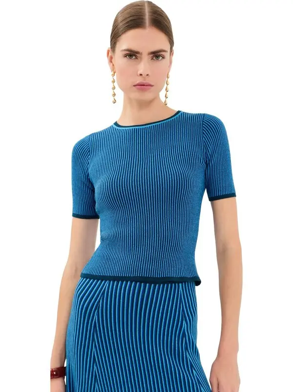 Escvdo Lienzo Knit Top - Blues