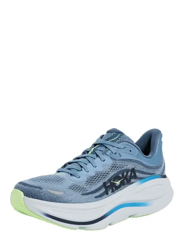 HOKA® Bondi Lace-up Performance Sneakers - Downpour/thunder Cloud