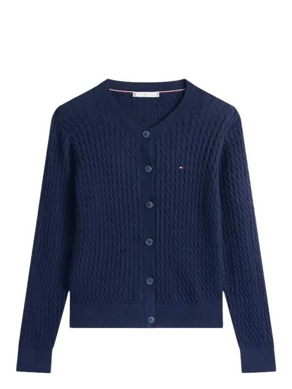 Tommy Hilfiger Cable-knit Cardigan - Midnight Navy