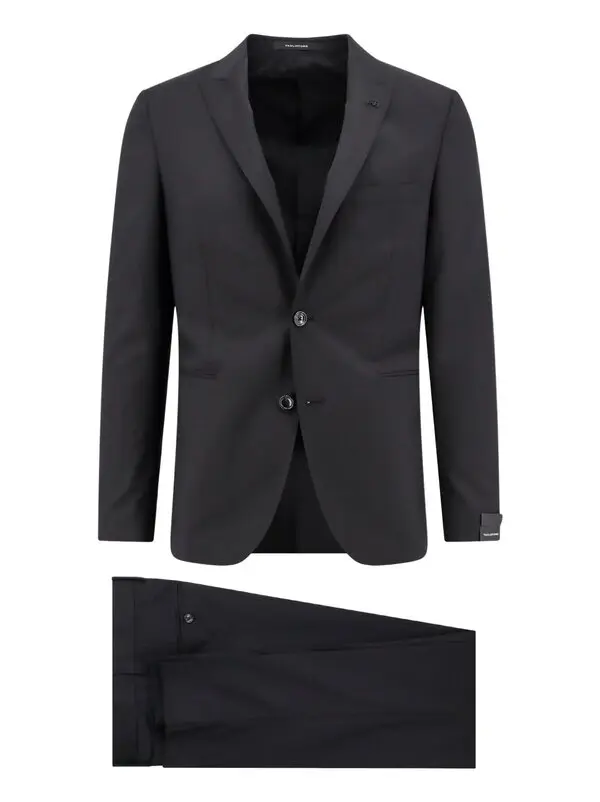 Tagliatore Long-sleeved Suit - Black