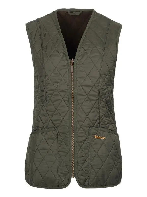 Barbour Logo Embroidered Reversible Gilet - Dark Olive