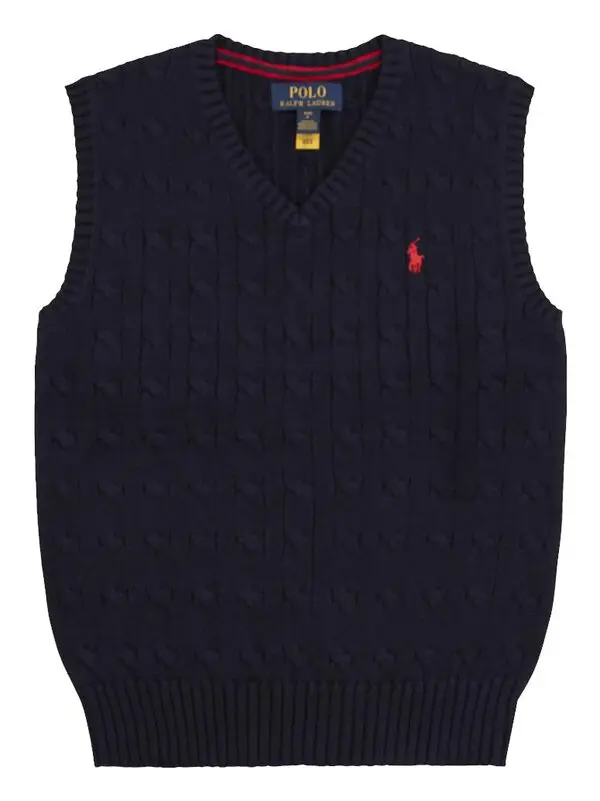 Polo Ralph Lauren Sleeveless V-neck Jumper - Black