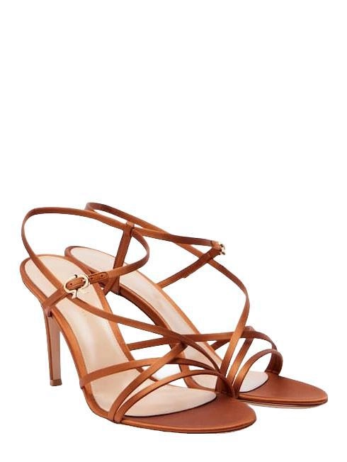 GIANVITO ROSSI Strappy Heeled Sandals - Brown