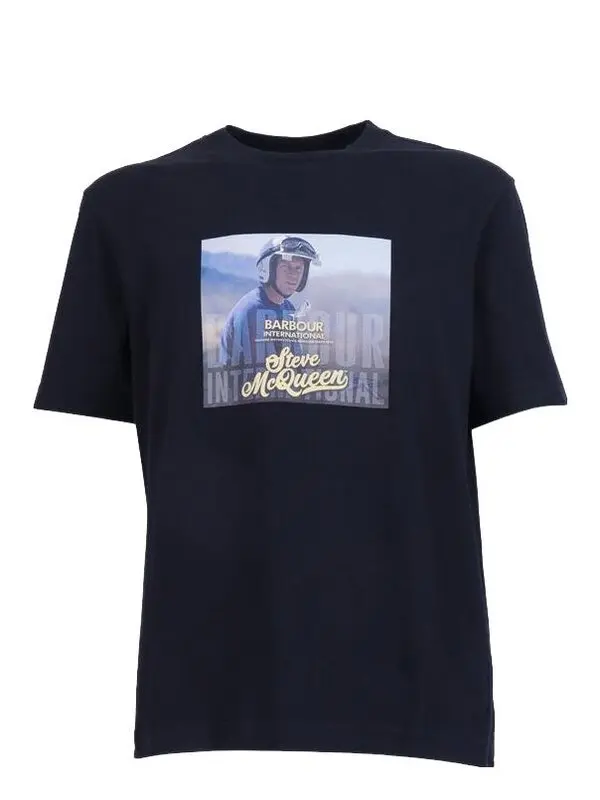 Barbour Photographic-print T-shirt - Black