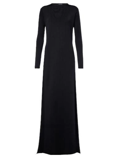 TOM FORD Knitted Gown With Side Slits - Black