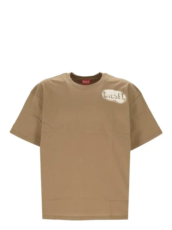 DIESEL® T-boxt-v-2 Crewneck T-shirt - Beige