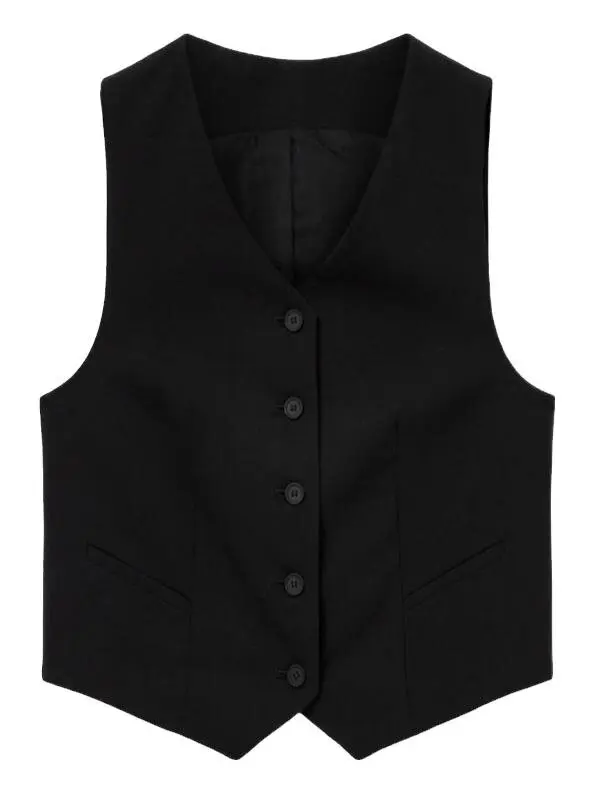 ALLSAINTS Aleida Lightweight Tri Waistcoat - Black