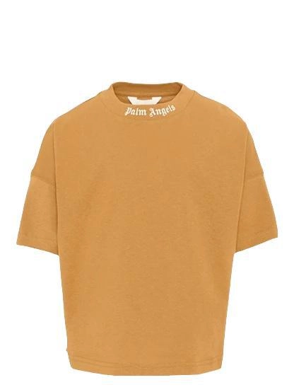 Palm Angels Short Sleeve Crewneck T-shirt - Yellow