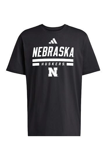 Adidas Cornhuskers Tee Shirt - Black Black