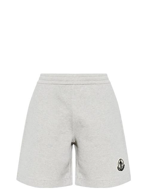 Moncler Sweatshorts With Logo Detail - Gray