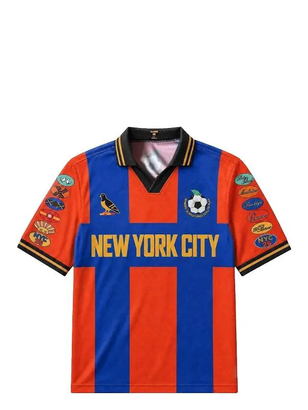MAZZI SPORTS Mayor Zohran Mamdani New York City World Cup Kit Jersey - Red/blue