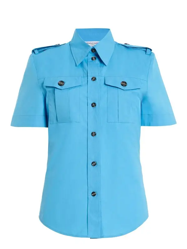 Françoise Sara Cotton Shirt - Blue