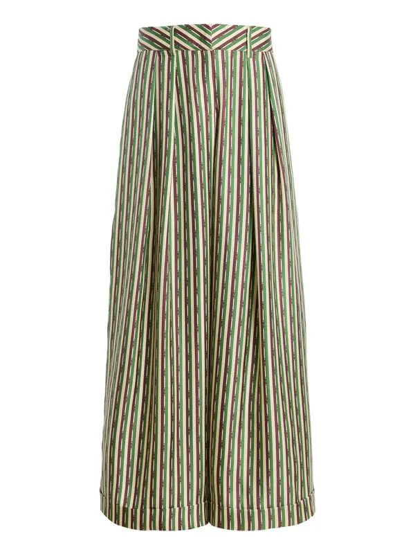 Françoise Mila Silk Pants - Stripe
