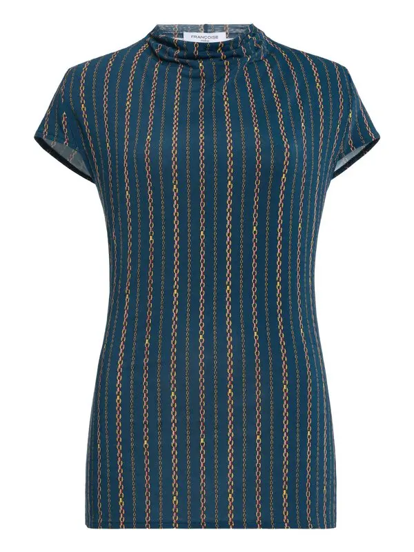 Françoise Nora Jersey Top - Blue
