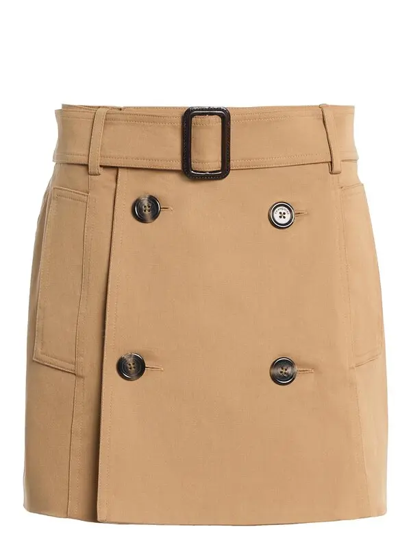 Françoise Solène Cotton Mini Skirt - Tan