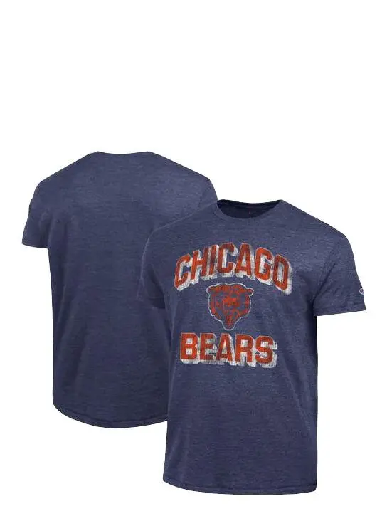 Champion Chicago Bears Ultimate Tri-blend T-shirt - Heather Navy