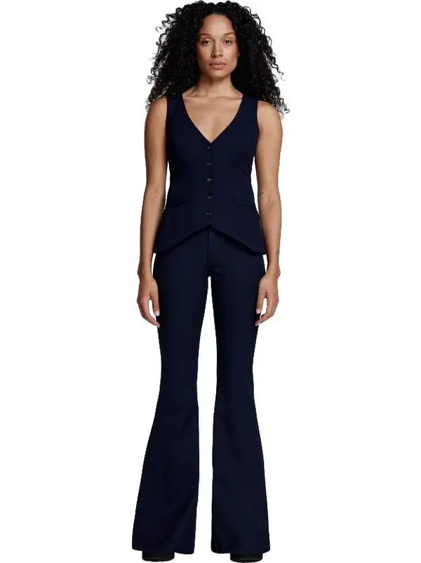 Smythe Bootcut Stretch Trousers - Deep Navy