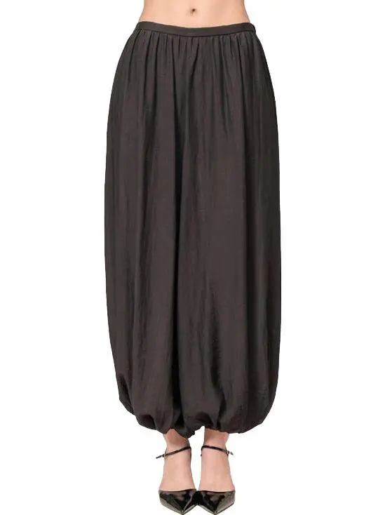 MAUDE CLUB Talia Balloon Pants - Black